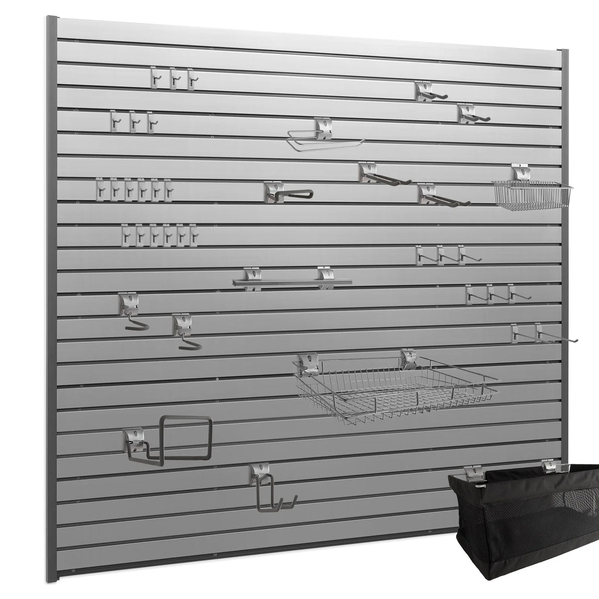 40 SQ. FT. PVC Slatwall with 40-Piece Accessory Kit – Garage Gear HQ
