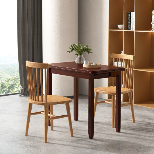 Mid Century Folding Dining Table for 4 People Extendable Kitchen Table ...