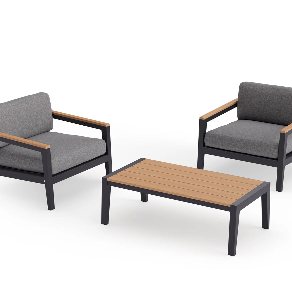 Rhodes 2 Seater Chat Set with Coffee Table – Garage Gear HQ